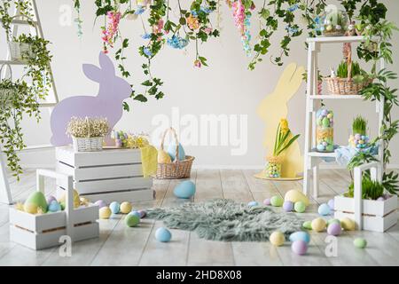 Backdrop for photo studio with easter design for kids and family photo ...