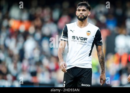 31th December 2021; Mestalla Stadium, Valencia, Spain; La Liga football ...