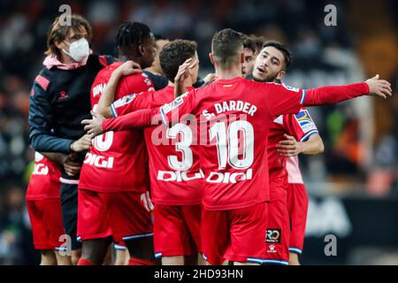 31th December 2021; Mestalla Stadium, Valencia, Spain; La Liga football ...