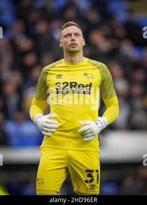 Derby County goalkeeper Ryan Allsop during the Sky Bet Championship ...