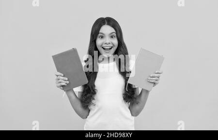 teen girl with book. kid planning her study. student prepare for exam ...