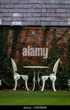 Beautiful chairs and a table out of an old house in Naoussa a village ...