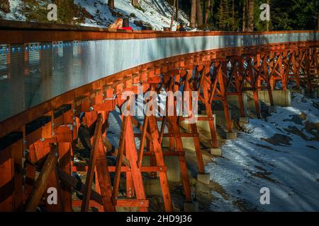 Trestle bridge, Cypress Mountain, West Vancouver, British Columbia ...