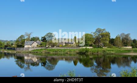 Kayaking on the River Wye, Hay-on-Wye, Powys, Wales Stock Photo - Alamy