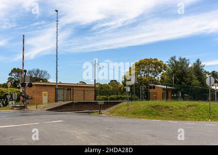 The Wingello train station on the Southern Highlands Line in New South ...