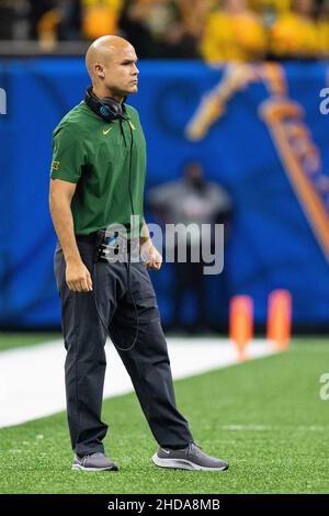 January 1, 2022: Baylor Head Coach Dave Aranda walks the field prior to ...