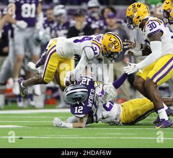 LSU cornerback Darren Evans (24) runs through drills during LSU Pro Day ...