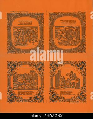 Vintage German school book covers, 1835 Tiger hunting in india and a ...