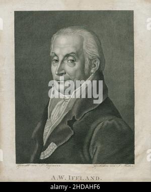 A portrait of August Wilhelm Iffland, a German actor and playwright ...