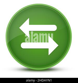 Move luxurious glossy green round button abstract illustration Stock ...