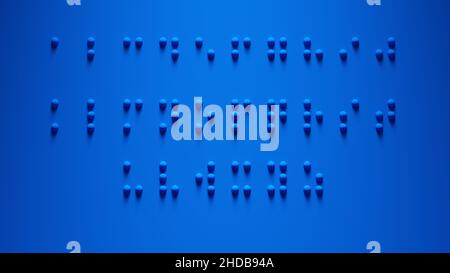 Braille Alphabet Guide A-Z Visually Writing System. Braille Language ...