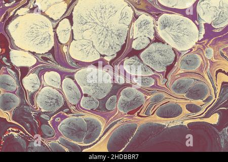 Ebru marble effect surface pattern design for print Stock Photo - Alamy