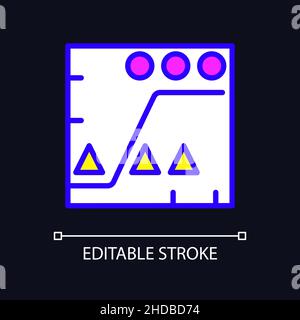 Data mining analytics RGB color pixel perfect icon Stock Vector Image ...