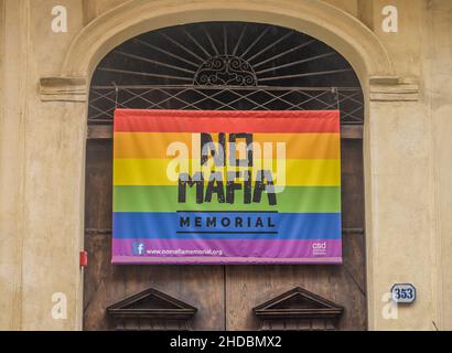 No Mafia Memorial, Palermo, Sizilien, Italien Stock Photo - Alamy