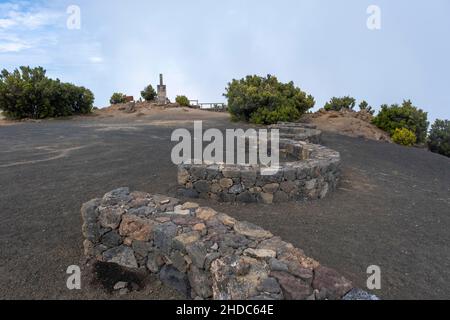 Highest point, Pico Malpaso, El Hierro, Canary Islands, Spain Stock ...