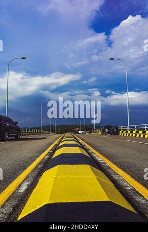 Black Sea - yellow sign with blue sky background Stock Photo - Alamy