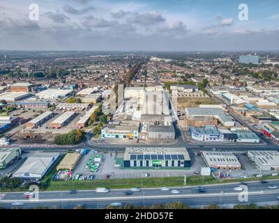 Aerial image of Albert Dock, Hull, East Yorkshire Stock Photo - Alamy