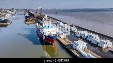 Aerial image of Albert Dock, Hull, East Yorkshire Stock Photo - Alamy