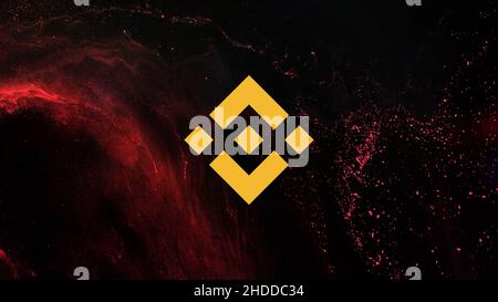 Binance Coin Cryptocurrency. BNB coin growth chart on the exchange ...