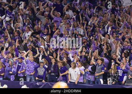 Texas student section cheers for their team prior to an NCAA college ...