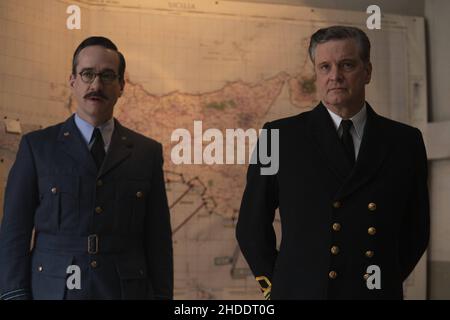 OPERATION MINCEMEAT, Colin Firth as Ewen Montagu, 2021. ph: Giles Keyte ...