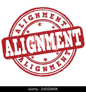 alignment round ribbon isolated label. alignment sign Stock Vector ...