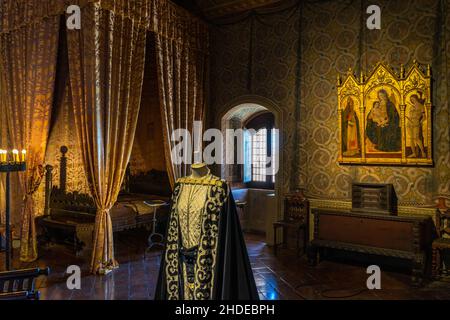 Gradara Castle, Interior, Marche, Italy, Europe Stock Photo - Alamy