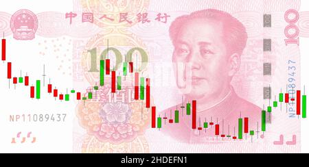 RMB and exchange rate graph on display Stock Photo - Alamy