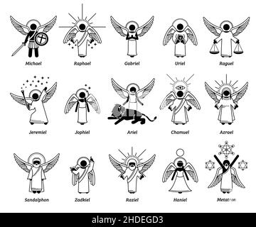 Archangels Michael Gabriel Raphael Uriel And Metatron