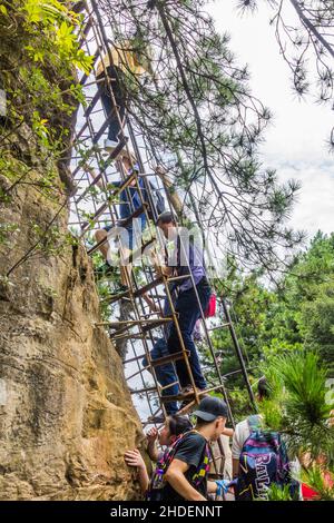 WULINGYUAN, CHINA - AUGUST 9, 2018: Tourists visit Wulingyuan Scenic ...