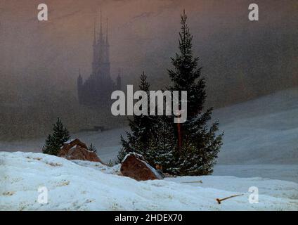Winter Landscape, Caspar David Friedrich, 1811 Stock Photo - Alamy