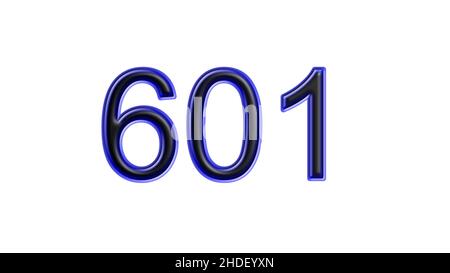 blue 602 number 3d effect white background Stock Photo - Alamy