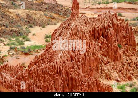 sandstone cliffs, madagascar, sandstone cliff, madagascars Stock Photo ...