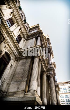 Vertical shot of columns of a cathedral Stock Photo - Alamy