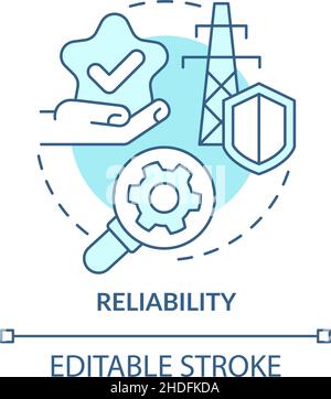 grid reliability electric color icon vector illustration Stock Vector ...