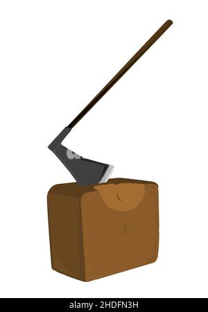 Execution Chopping Block Stock Photo - Alamy