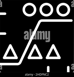 Database glyph icon, data and analytics, server sign, vector graphics, a linear pattern on a ...