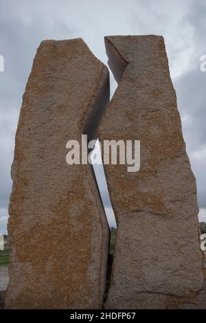 Vertical shot of rock formations on the coast of the sea Stock Photo ...