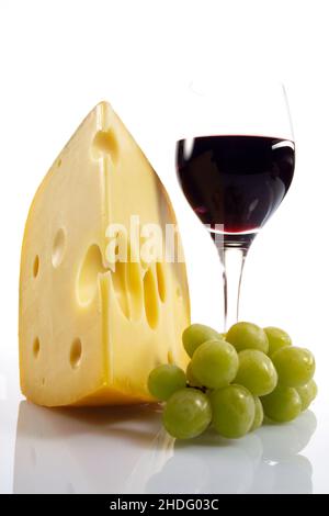 red wine, cheese wheel, leerdammer, red wines, cheese wheels Stock ...