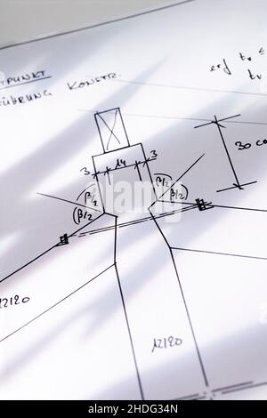 floorplan, surveying, technical drawing, floorplans Stock Photo - Alamy