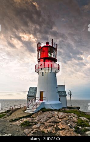 lighthouse, cape lindesnes, lighthouses Stock Photo - Alamy