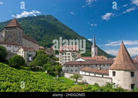 city view, chur, city views, churs Stock Photo - Alamy