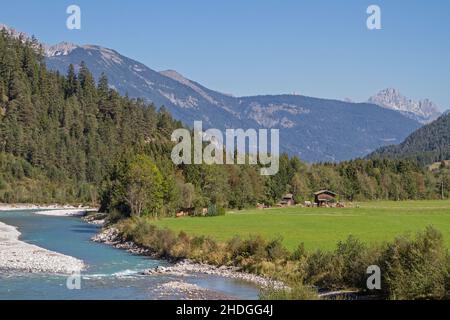 lech river, lechtal, lech rivers, lechtals Stock Photo - Alamy