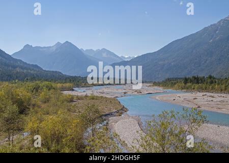 lech river, lechtal, lech rivers, lechtals Stock Photo - Alamy