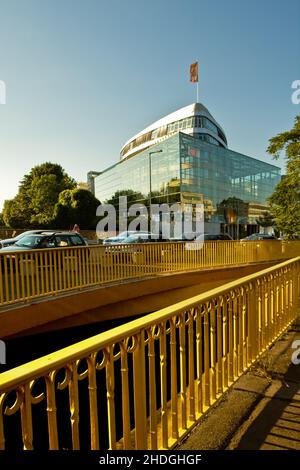 Berlin, Germany, Konrad Adenauer House at Night Stock Photo - Alamy