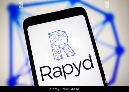 In this photo illustration, Rapyd logo of the fintech company seen ...