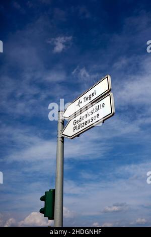 Traffic sign with direction to Berlin, Germany Stock Photo - Alamy