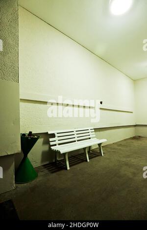 bench, smoking area, benchs Stock Photo - Alamy