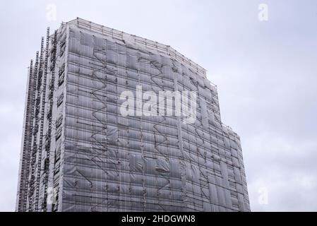 office building, superstructure, scaffolding, office buildings, service ...