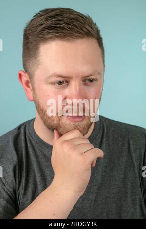 man, pensive, guy, men, pensives Stock Photo - Alamy